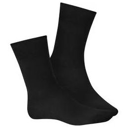 Socken Hudson "Socke Relax Exquisit", Damen, Gr. 45-46, schwarz (schwarz 0005), Obermaterial: 97% Baumwolle CO. 3% Elasthan EL., Socken Socken
