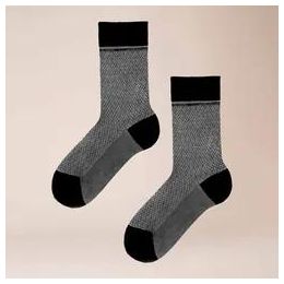 Socken Kunert "Socke Fine Love", Damen, Gr. 35-38, schwarz (schwarz 0070), Obermaterial: 76% Baumwolle CO. 22% Polyamid PA. 2% Elasthan EL., Socken Socken