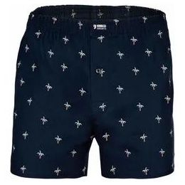 Webboxer Happy Shorts "Web-Boxershorts 1er Pack", Damen, Gr. L, bunt (palms), Obermaterial: 100% Baumwolle CO., Unterhosen