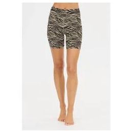 ENDURANCE ATHLECIA Funktionstights ATHLECIA "Larissa", Damen, Gr. 44, EURO-Gr&ouml;&szlig;en, hellbraun, schwarz, 77% Polyamid, 23% Elasthan, mehrfarbig, Hosen, Quick Dry