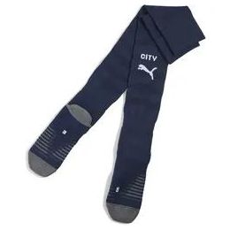 Fu&szlig;ball Stutzenstr&uuml;mpfe Puma "Manchester City 25/26 Socken Herren", Herren, Gr. 7-9, wei&szlig; (deep navy wei&szlig; blau), 80% Polyester, 10% Baumwolle, 8% Polyamid, 2% Elasthan, Socken