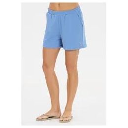 ENDURANCE ATHLECIA Shorts ATHLECIA "Crecy", Damen, Gr. 42, EURO-Gr&ouml;&szlig;en, himmelblau, 50% Baumwolle, 48% Polyester, 2% Elasthan, unifarben, kurz, Hosen Shorts, aus robustem und atmungsaktivem Material
