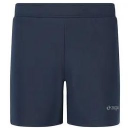 Shorts ZIGZAG "Proton", Kinder, Gr. 104, EURO-Gr&ouml;&szlig;en, dunkelblau, denim, 100% Polyester, unifarben, kurz, Hosen Shorts, mit Quick Dry-Technologie