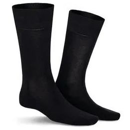 Socken Kunert "Socke Longlife", Damen, Gr. 43-46, schwarz (schwarz 0070), Obermaterial: 45% Polyamid PA. 35% Lyocell CLY. 18% Polypropylen PP. 2% Elasthan EL., Socken Socken