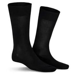 Socken Kunert "Socke Clark", Damen, Gr. 39-42, schwarz (schwarz 0070), Obermaterial: 98% Baumwolle CO. 2% Elasthan EL., Socken Socken