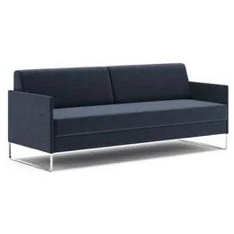 Schlafsofa HESTB&AElig;K "Hestb&aelig;k 33 3-Sitzer mit Klappfunktion", tiefblau, B:208cm H:79cm T:82cm, 100% Polyester, Sofas, Schlafsofa, Umklappbar, Querschl&auml;fer, sehr komfortabel, Stauraum