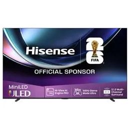 HISENSE QLED Mini LED-Fernseher "100U7Q PRO", Energieeffizienz: D (A-G), schwarz, 100 &prime;&prime;, Fernseher, 4K UHD MiniLED Smart TV