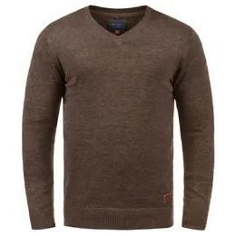 Strickfleece-Pullover Blend "Strickpullover BHLasse", Herren, Gr. 3XL, braun (mocca mix), Obermaterial: 50% Baumwolle CO. 50% Polyacryl PAN., Pullover