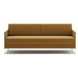 Schlafsofa HESTB&AElig;K "Hestb&aelig;k 33 3-Sitzer mit Klappfunktion", mustard yell, B:208cm H:79cm T:82cm, 100% Polyester, Sofas, Schlafsofa, Umklappbar, Querschl&auml;fer, sehr komfortabel, Stauraum