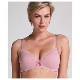 Hunkem&ouml;ller B&uuml;gelloser BH HUNKEM&Ouml;LLER "Vorgeformter BH ohne B&uuml;gel Lola", Damen, Gr. 75B, Cup B, rosa, 58% Polyamid, 25% Polyester, 17% Elasthan, BHs