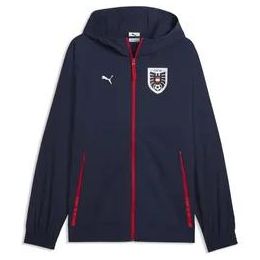 Trainingsjacke Puma "&Ouml;sterreich PumaTECH Gewebte Jacke Herren", Herren, Gr. M, navy rot blau, Obermaterial: 100% Elastomultiester. Taschenfutter: 100% Polyester, Jacken Trainingsjacke