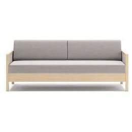 Schlafsofa HESTB&AElig;K "Hestb&aelig;k 168 3-Sitzer mit Klappfunktion", grau, B:210cm H:79cm T:81cm, 100% Polyester, Sofas, Schlafsofa, Umklappbar, Querschl&auml;fer, sehr komfortabel, Stauraum