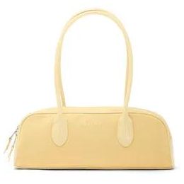LeGer by Lena Gercke Schultertasche LEGER "Frauke Bag", Damen, Gr. B/H/T: 35cm x 12cm x 8,5cm, gelb, Nylon, unifarben, Taschen Schultertasche, Damen Tragetasche mit doppelten Tragegriffen