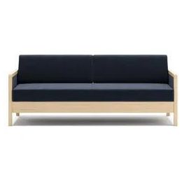 Schlafsofa HESTB&AElig;K "Hestb&aelig;k 168 3-Sitzer mit Klappfunktion", tiefblau, B:210cm H:79cm T:81cm, 100% Polyester, Sofas, Schlafsofa, Umklappbar, Querschl&auml;fer, sehr komfortabel, Stauraum