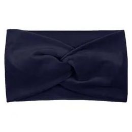 Stirnband styleBREAKER "Samt Stirnband mit Twist Knoten", Damen, blau (dunkelblau), Obermaterial: 100% Viskose CV., Modisch, M&uuml;tzen Stirnband