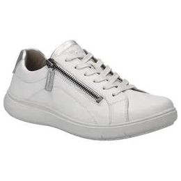 Sneaker Josef Seibel "Megan 01, weiss-silber", Herren, Gr. 39, wei&szlig; (wei&szlig;, silber), Obermaterial: 100% Rindsleder Leather cow., Schuhe Sneaker
