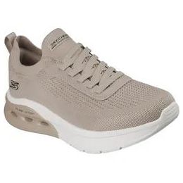 Sneaker Skechers "BOBS ARC WAVES 2.0", Herren, Gr. 41, taupe, Textil, Schuhe Sneaker, Schn&uuml;rschuh, Laufschuh in veganer Verarbeitung
