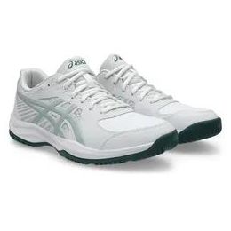 Tennisschuh asics "COURT SLIDE 4", Herren, Gr. 47, wei&szlig;, cold moss, Textil, Schuhe, Multicourt-Schuh, Allcourtschuh