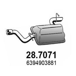 Asso Endschalld&auml;mpfer 287071 f&uuml;r Mercedes