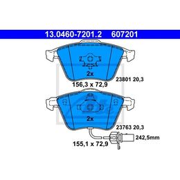 ATE Bremsensatz-Vorderachse PowerDisc / Standard IJZJSGI2F6 Bremsensatz, Scheibenbremse vorne rechts links bel&uuml;ftet 321mm f&uuml;r SEAT VAG 8E0698151L 4F06