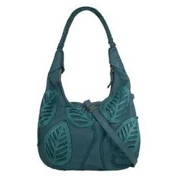 Shopper Samantha Look, Damen, Gr. B/H/T: 41cm x 31cm x 4cm onesize, blau, Leder, unifarben, Taschen Shopper, echt Leder, Made in Italy