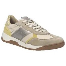Sneaker Josef Seibel "Arleen 01, cashmere-gelb", Damen, Gr. 36, braun (cashmere, gelb), Obermaterial: 100% Rindsleder Leather cow., Schuhe Sneaker