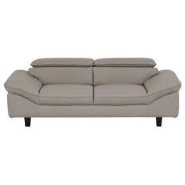 2-Sitzer Home Affaire "Pilot", mud, B:202cm T:108cm, Sofas, Big-Sofa mit Kopfteilverstellung