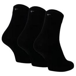 Kurzsocken Tamaris "Socken Comfort Cotton Socks 3-Pack 3er Pack", Damen, Gr. 35-38, schwarz, Obermaterial: 80% Baumwolle CO. 18% Polyamid PA. 2% Elasthan EL., Socken