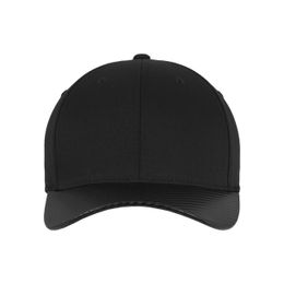 Flex Cap Flexfit "Flexfit Unisex Carbon Flexfit", Gr. S/M, schwarz, carbon, 63% Polyester, 34% Viskose, 3% Elasthan, unifarben, Caps