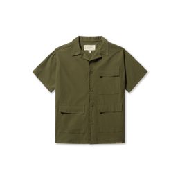 Kurzarmhemd PAS DE MONACO "Pas De Monaco UTILITY SHIRT", Herren, Gr. L, US-Gr&ouml;&szlig;en, khaki, 100% Nylon, mehrfarbig, normal, ohne Ausschnitt, Hemden