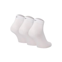 Kurzsocken Tamaris "Socken Comfort Cotton Quarter 3-Pack 3er Pack", Damen, Gr. 35-38, wei&szlig;, Obermaterial: 80% Baumwolle CO. 18% Polyamid PA. 2% Elasthan EL., Socken