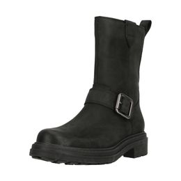 Stiefel Clarks "Orinoco3 Bay", Damen, Gr. 36, schwarz, Leder, Schuhe Stiefel, mit stilvollen Schnallen