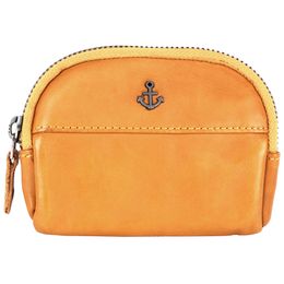 Schl&uuml;sseltasche Harbour 2nd "Imke", Damen, gelb (mustard), Leder, Kleinlederwaren, Schl&uuml;sselbeutel Schl&uuml;sselcase Schl&uuml;sselportemonnaie