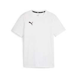 Trainingsshirt Puma "TEAMGOAL CASUALS TEE JR", Jungen, Gr. 128, Puma wei&szlig;, Puma schwarz, Jersey, Obermaterial: 100% Baumwolle, unifarben, regular fit normal, Rundhals, Shirts, f&uuml;r Jugendliche, Kurzarm, f&uuml;r sportliche Aktivit&auml;ten