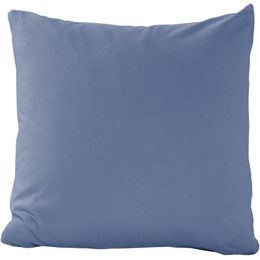 Kissenbezug Primera "Primera Mako-Feinjersey Kissenbezug im Doppelpack", blau, B:40cm L:40cm, Feinjersey, Obermaterial: 100% Baumwolle, Kissenbez&uuml;ge, Kissenbezug, In vielen Uni-T&ouml;nen