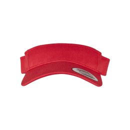 Flex Cap Flexfit "Flexfit Unisex Curved Visor Cap", Gr. onesize, rot, 100% Baumwolle, unifarben, Caps