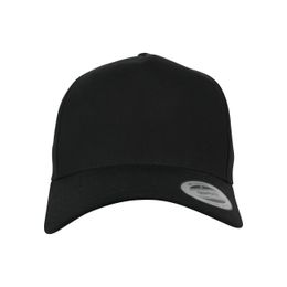 Flex Cap Flexfit "Flexfit Accessoires 5-Panel Curved Classic Snapback", Gr. onesize, schwarz, 100% Baumwolle, unifarben, Caps