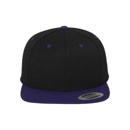 Flex Cap Flexfit "Flexfit Unisex Classic Snapback 2-Tone", Gr. onesize, balck, lila, 80% Polyacryl, 20% Wolle, unifarben, Caps