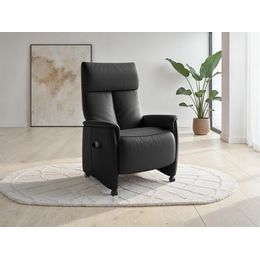 Sit & More TV-Sessel SIT & MORE "Cremona Comfort", schwarz, B:76cm H:119cm T:84cm, Sessel, wahlweise manuell oder elektrischer Funktion mit Akku