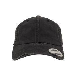 Flex Cap Flexfit "Flexfit Unisex Low Profile Destroyed Cap", Gr. onesize, schwarz, 100% Baumwolle, unifarben, Caps