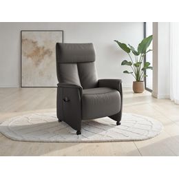 Sit & More TV-Sessel SIT & MORE "Cremona Comfort", mocca, B:76cm H:114cm T:84cm, Sessel, wahlweise manuell oder elektrischer Funktion mit Akku