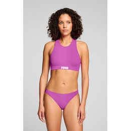 Bikini-Hose Puma "Puma SWIM WOMEN CLASSIC BRIEFS", Damen, Gr. L, N-Gr, electric orchid, Obermaterial: 80% Polyamid, 20% Elasthan, Badehosen Bikini-Hose