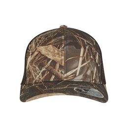 Flex Cap Flexfit "Flexfit Flexfit 110 Mesh RealTree Camo Cap", Gr. onesize, braun, 98% Polyester, 2% Elasthan, Caps