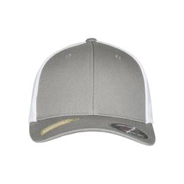 Flex Cap Flexfit "Flexfit Trucker Flexfit Trucker Recycled Mesh", Gr. L/XL, grau, wei&szlig;, 100% Baumwolle, unifarben, Caps