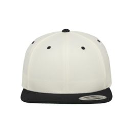 Flex Cap Flexfit "Flexfit Unisex Classic Snapback 2-Tone", Gr. onesize, natural, schwarz, 80% Polyacryl, 20% Wolle, unifarben, Caps