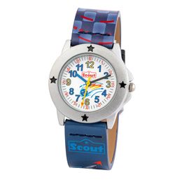 Quarzuhr Scout "Weltraum", bunt, Armbanduhren, Kinder, Quarzuhr, Armbanduhr, Kinderuhr, Junge, analog