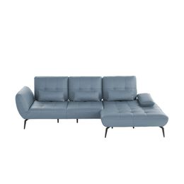 Vito Ecksofa aus Leder Ticona &brvbar; grau &brvbar; Ma&szlig;e (cm): B: 301 H: 93 T: 191.0 &raquo; H&ouml;ffner