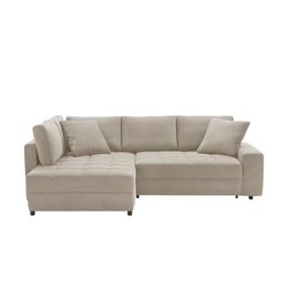 bobb Ecksofa mit pflegeleichtem Bezug Arissa de Luxe braun Ma&szlig;e (cm): B: 268 H: 91 T: 215.0 &raquo; H&ouml;ffner