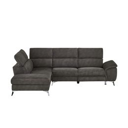 U.N.O uno Ecksofa Danae &brvbar; grau &brvbar; Ma&szlig;e (cm): B: 281 H: 80 T: 222.0 &raquo; H&ouml;ffner