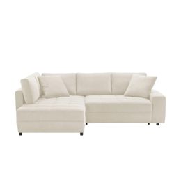 bobb Ecksofa mit pflegeleichtem Bezug Arissa de Luxe beige Ma&szlig;e (cm): B: 268 H: 91 T: 215.0 &raquo; H&ouml;ffner